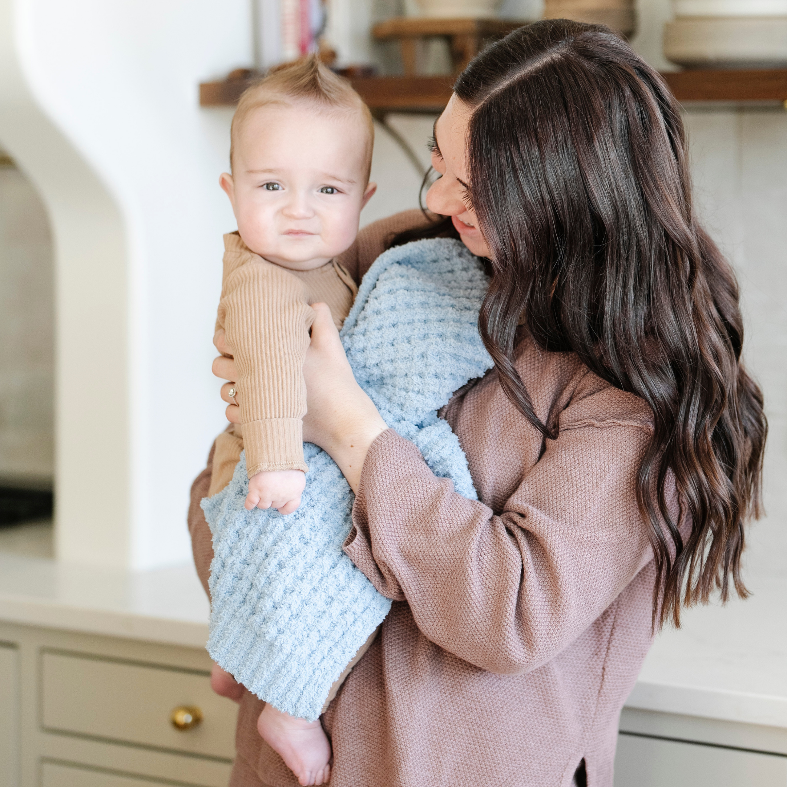 WAFFLE KNIT MINI BLANKETS – Apple Blossom Baby And Decor