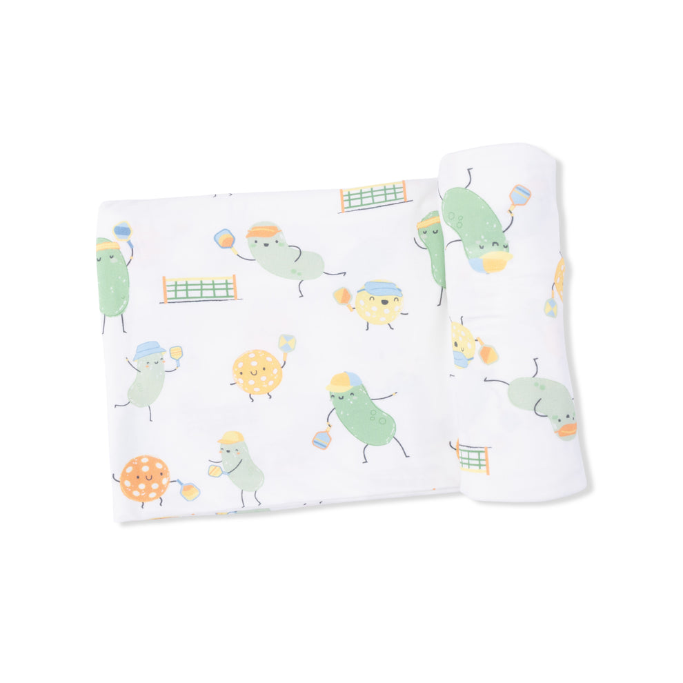 Pickles Playing Pickleball - Swaddle Blanket – Apple Blossom Baby And Decor