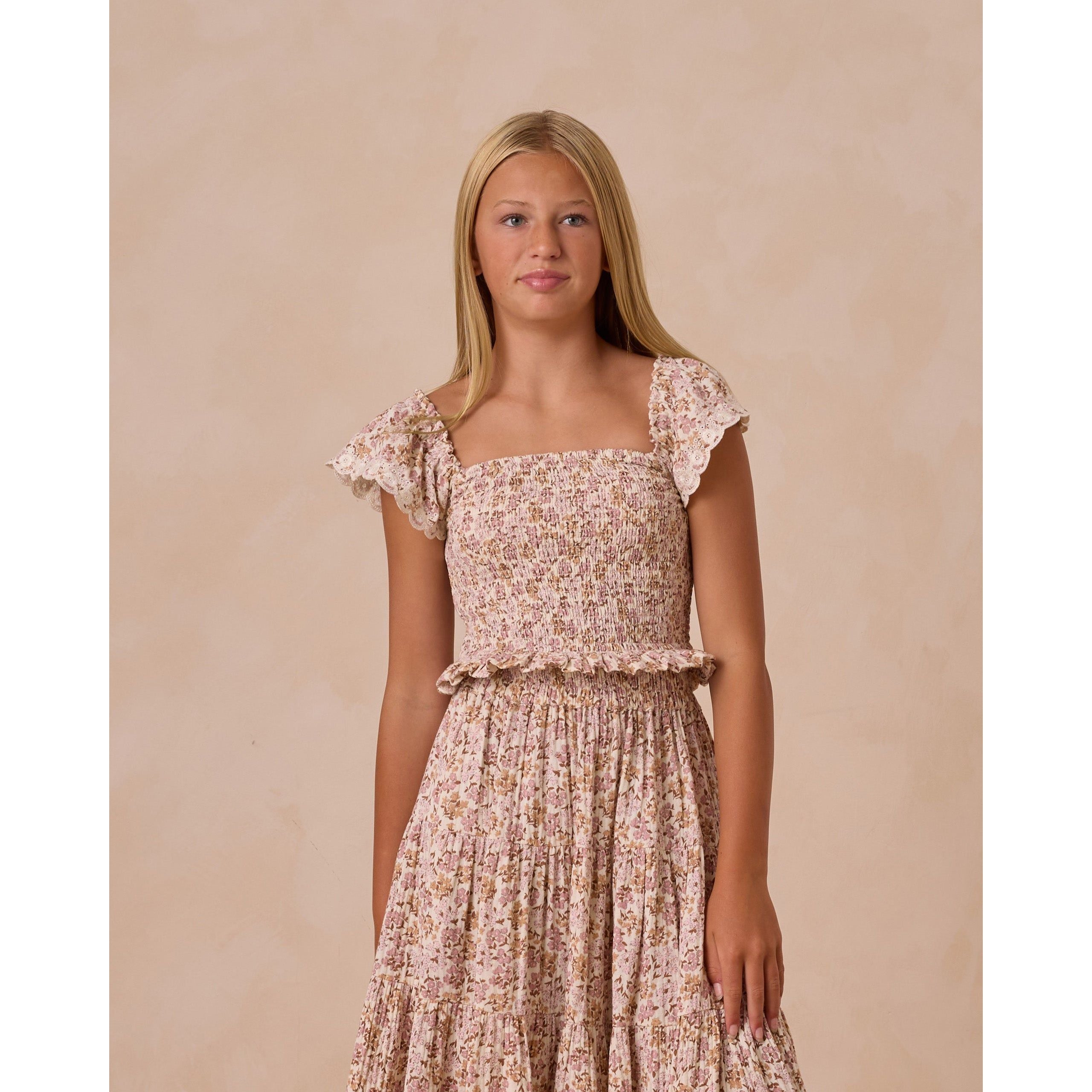 RUFFLE TIERED MAXI SKIRT AND TOP || WILDFLOWER – Apple Blossom Baby And ...